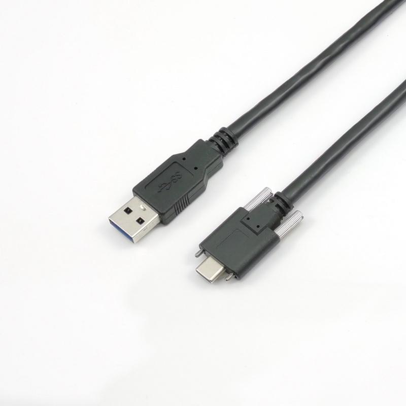 USB 3.0 Camera cable 5Gbps full Vision Cable A to Type C Screw Locking ...