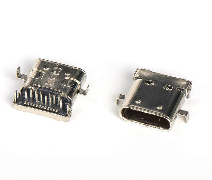 USB C Female SMT+DIP Sink Type Dual Shell H-UC-035 C/F - Industrial ...