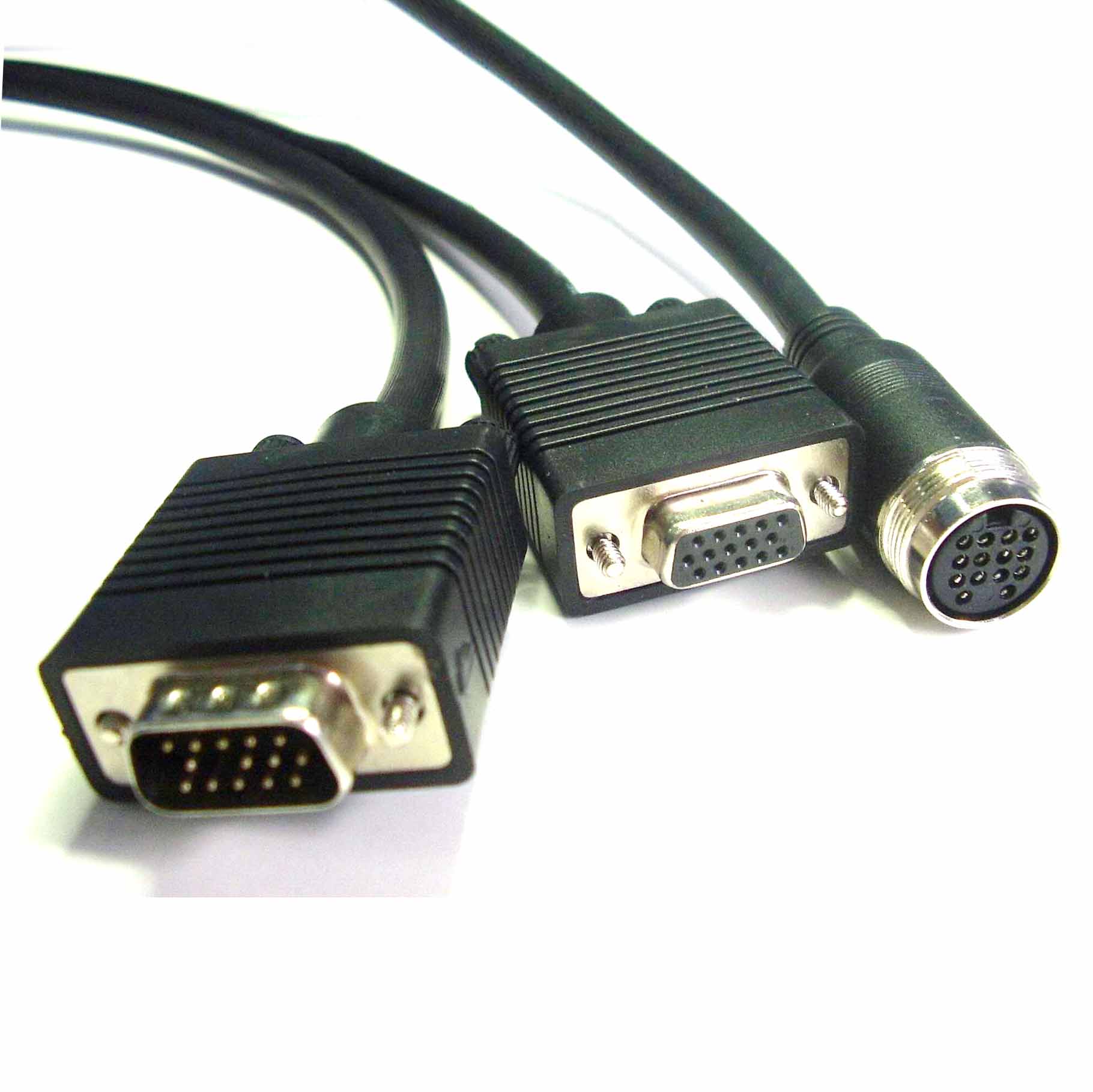 HDD15 to Circular Connector VGA Cable for Easy install - Industrial ...