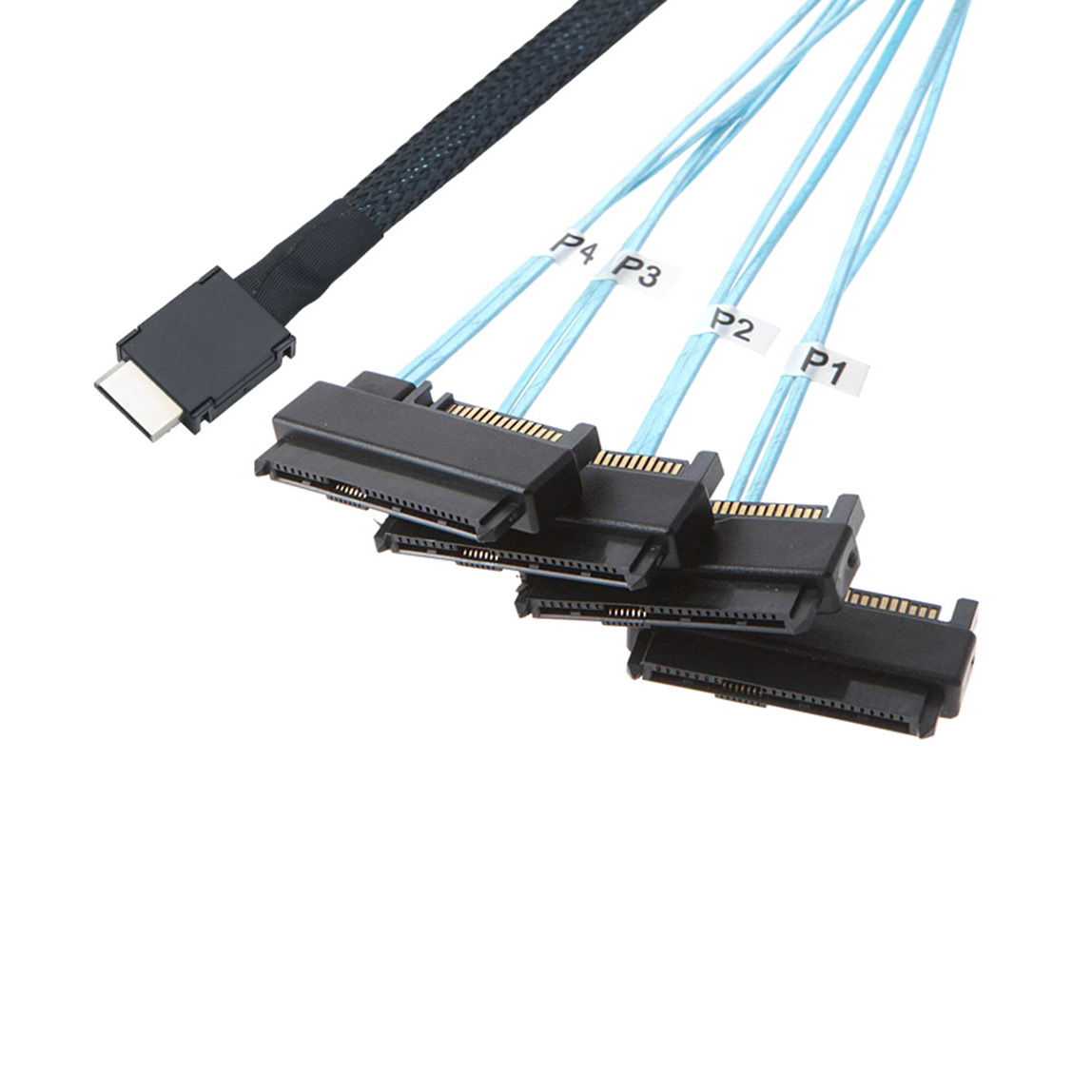 OCuLink PCIE SFF-8611 4i to SAS 4X 8482 high speed hard disk cable ...