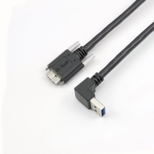 USB 3.0 Camera Cable 5Gbps A to Micro B Screw locking overmold cable ...