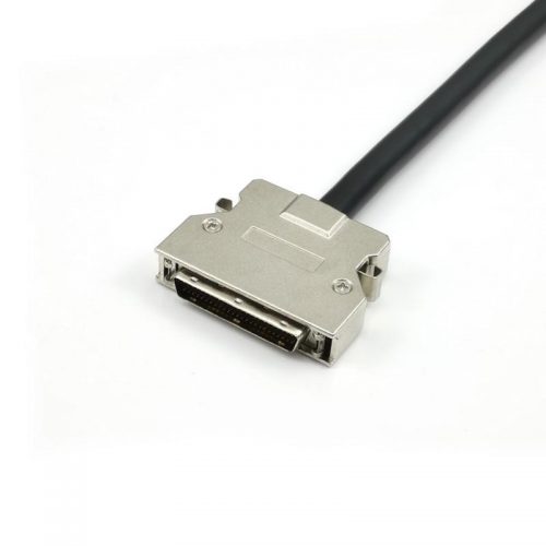 SCSI 50pin Cable Assembly Pin Type Cable Metal Connector with Spring ...