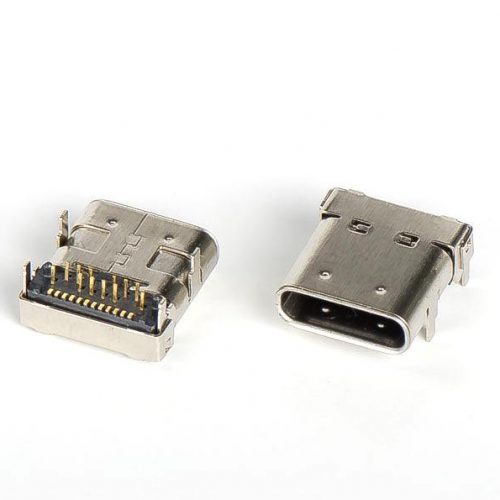 USB C Female Connector Dual Shell SMT+ Dip Type H-UC-012 C/F - Himatch ...