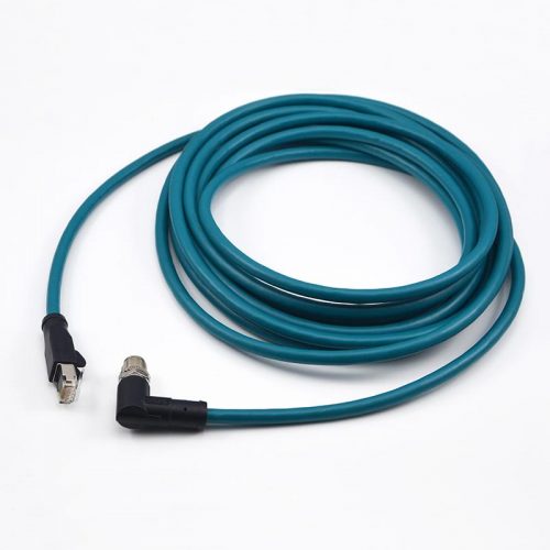 EtherCAT M12 X code Right Angle to RJ45 Cat6a Flexible Waterproof Cable manufacturer, supplier ...