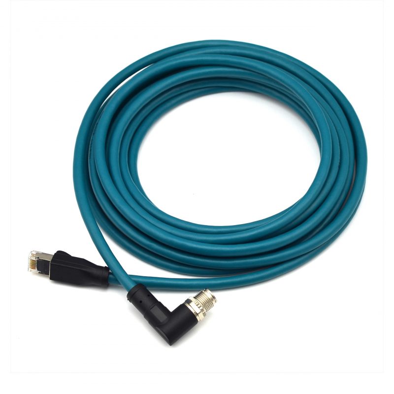 EtherCAT M12 X Code 8pos to RJ 45 Cat6 Shielded Durable Cable ...